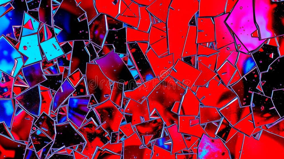 Splintered Reflections stock illustration. Illustration of explosion ...