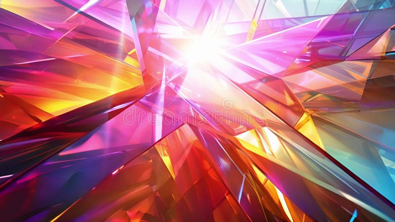 Splinters of Light Shining through a Prism Revealing a World of Vibrant ...