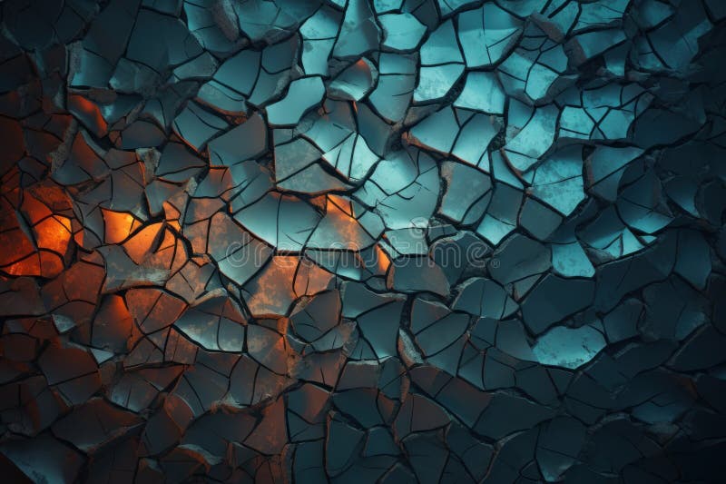 Split Abstract Crack Background. Generate Ai Stock Illustration ...