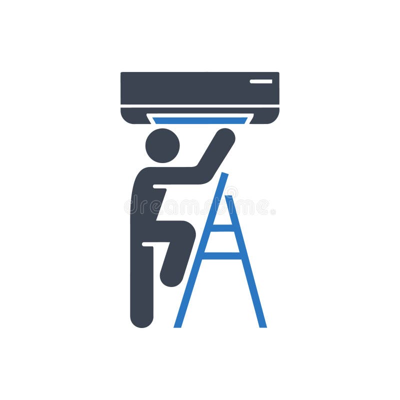 Split AC Check icon stock vector. Illustration of symbol - 372766801