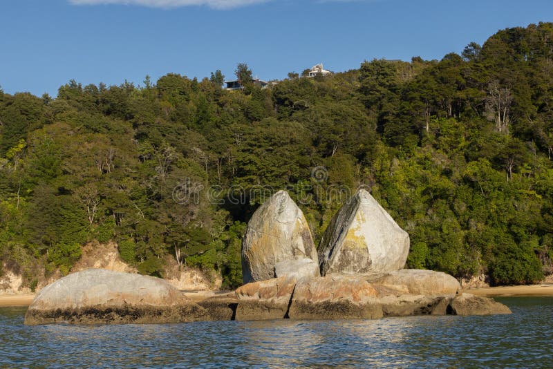 Split Apple rock stock photo. Image of apple, split, zealand - 66375164
