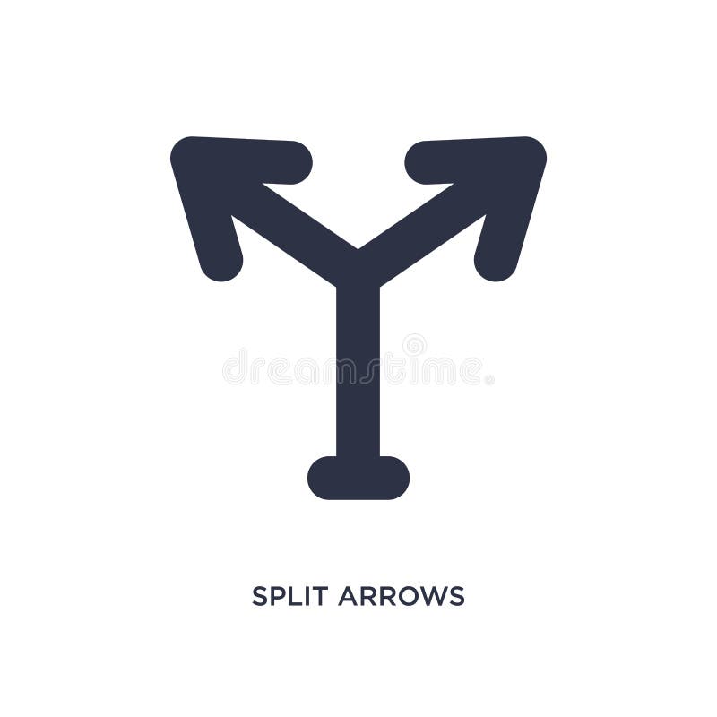 Split Arrows Joining stock vector. Illustration of join - 31963634