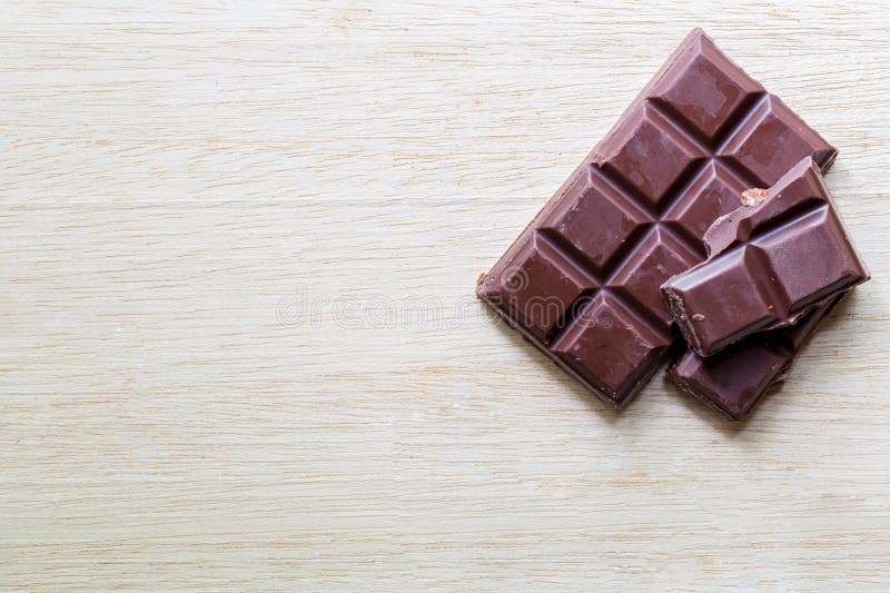 Split Bar of Dark Chocolate Stock Photo - Image of background, closeup ...