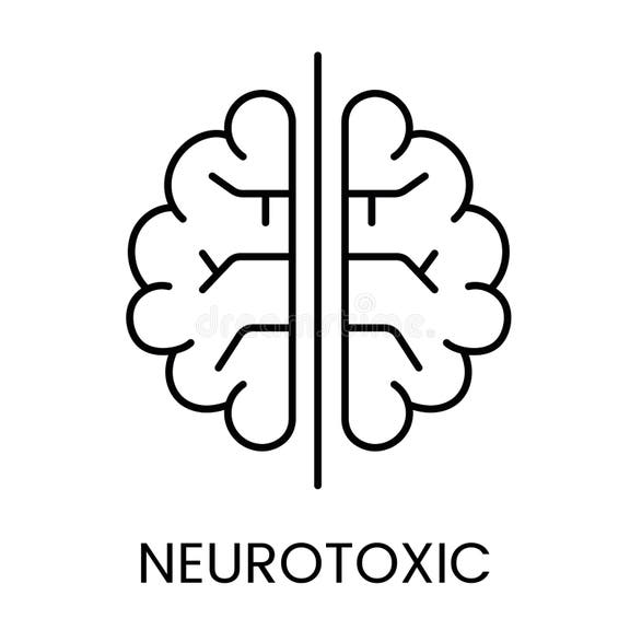 A Split Brain Icon in Vector, with a Dividing Line and Neural ...