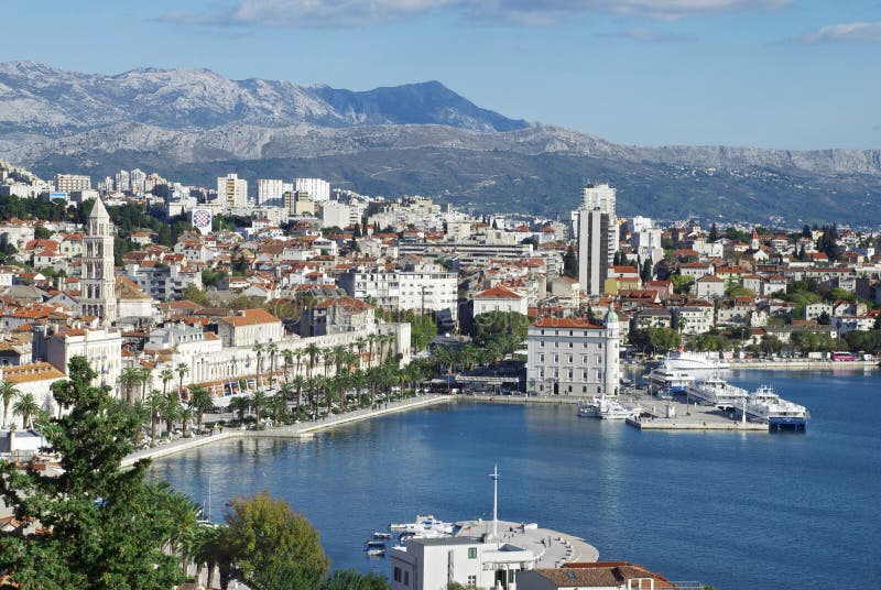 Split - Panorama stock photo. Image of city, dock, europe - 29910988