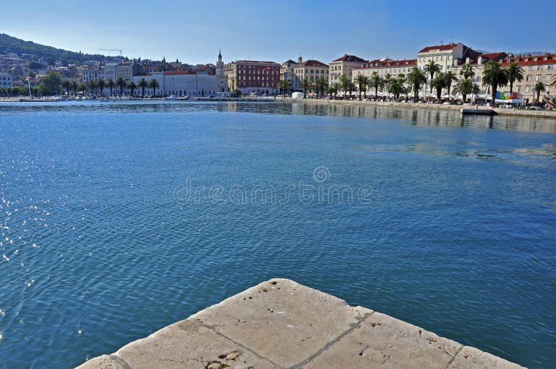 Split city center stock photo. Image of pedestirian, harbor - 32663454