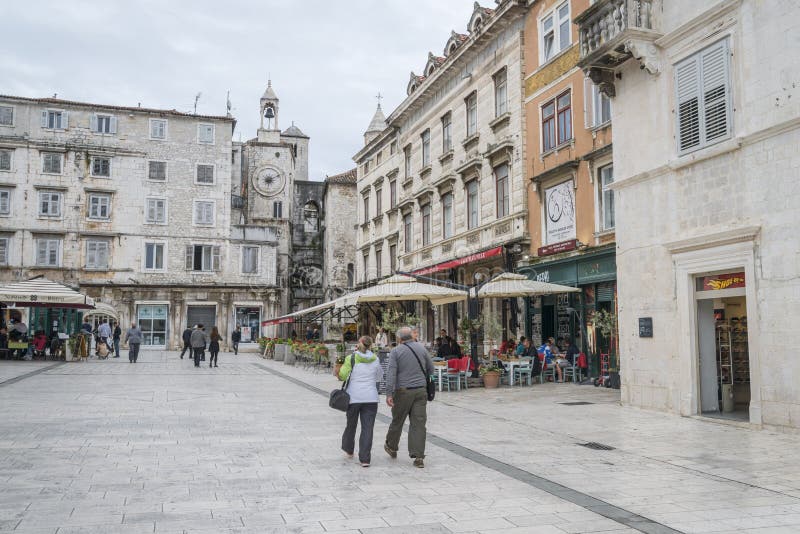 Split city, Croatia editorial photography. Image of tourism - 91867192