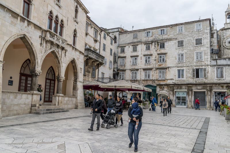 Split city, Croatia editorial stock image. Image of cathedral - 91867284