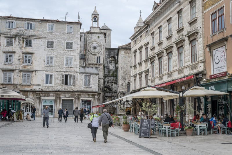 Split city, Croatia editorial photography. Image of ancient - 91867352