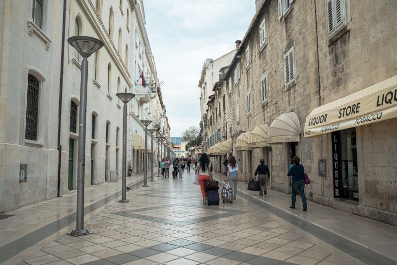 Split city, Croatia editorial stock image. Image of colorful - 91867354