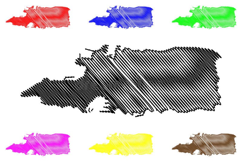 Split City Republic of Croatia, Split-Dalmatia County Map Vector ...