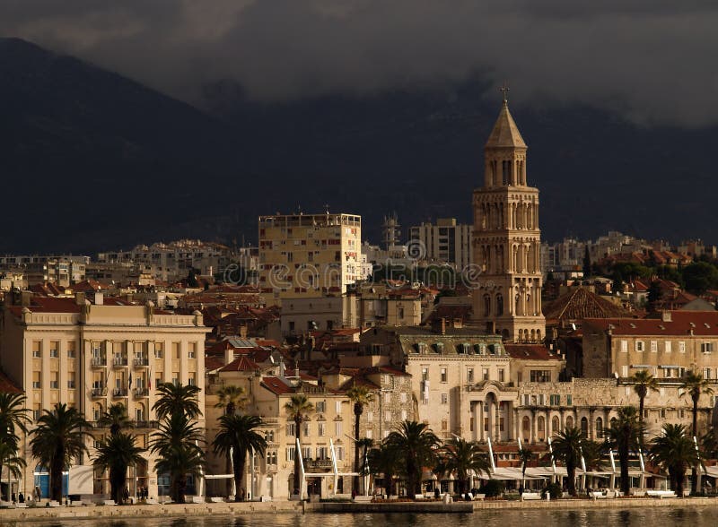 Split city skyline stock photo. Image of residential - 18841858