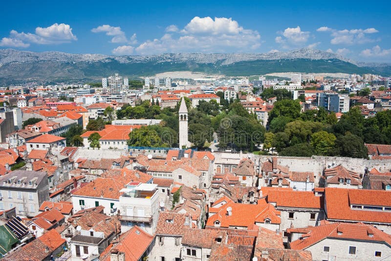 Split city view, Croatia stock photo. Image of exterior - 14406784