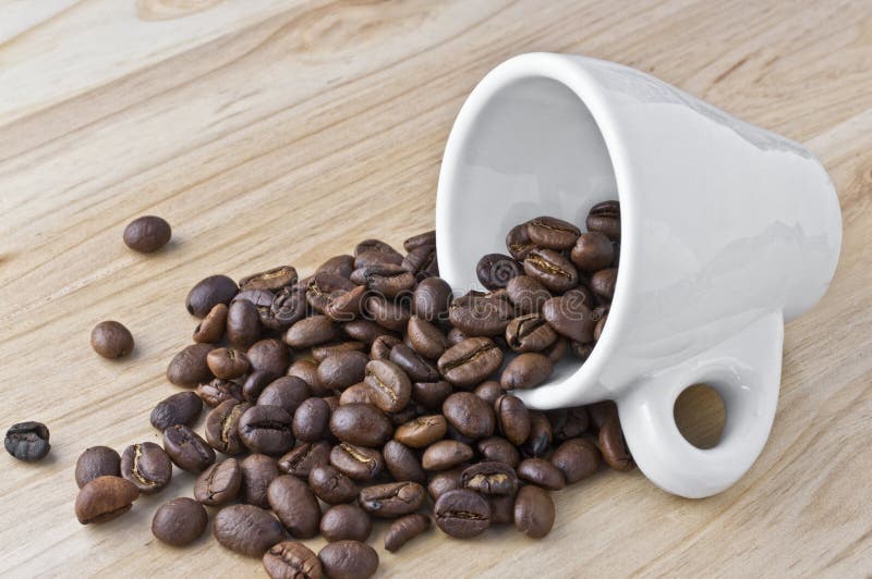 Split coffee beans stock image. Image of texture, dark - 23370933