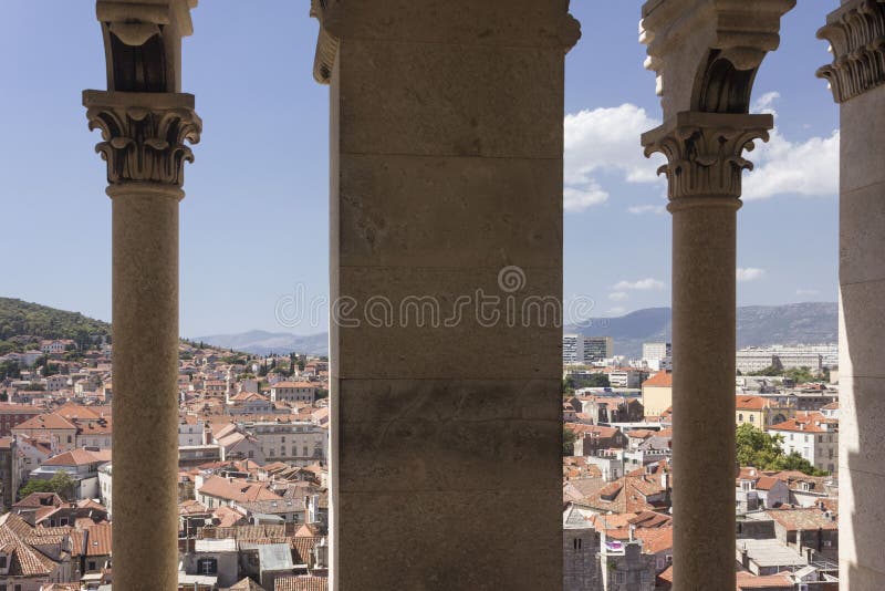 View from the Top of the Bell Tower of Split City, Editorial Stock ...