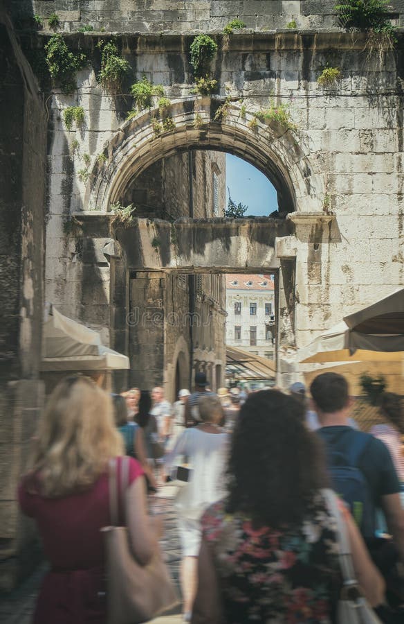 Split, Croatia. editorial stock image. Image of domnius - 125825054
