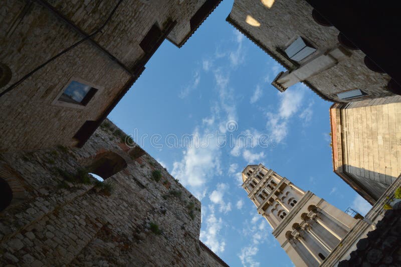 Split Croatia stock photo. Image of town, landmark, castle - 71198812