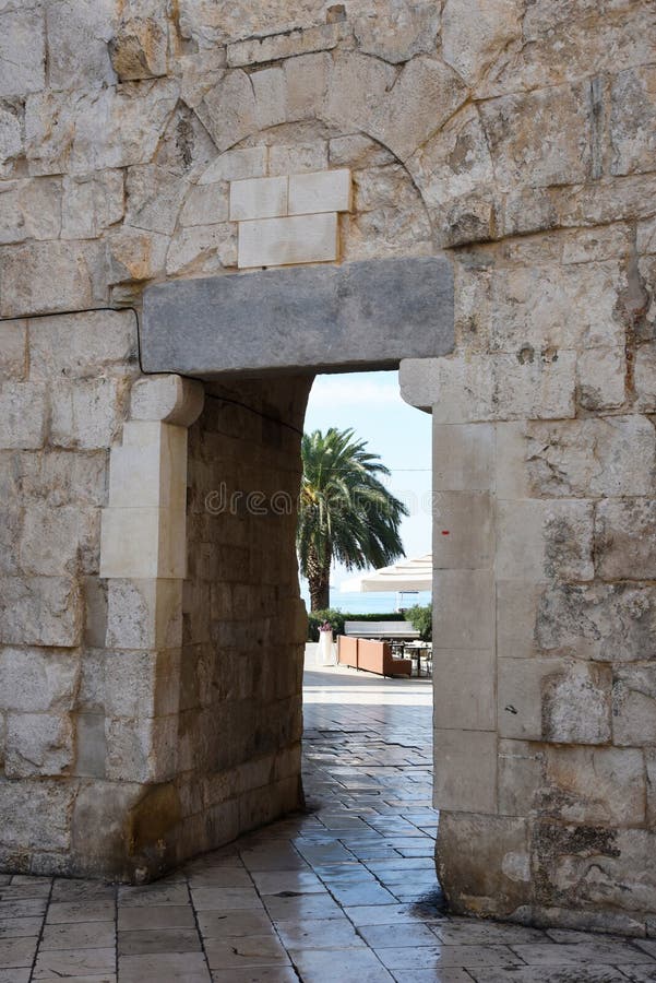 Split, Croatia. Elements of the Ancient Architecture of the City. Stock ...