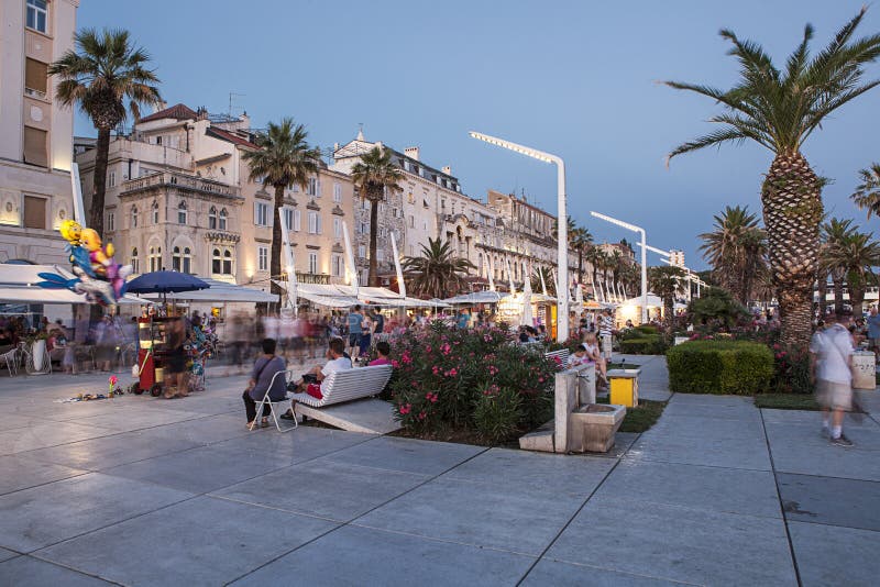 Split in Croatia, Europe editorial stock image. Image of landmarks ...