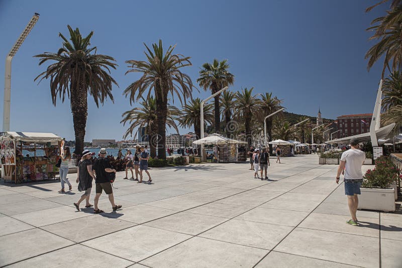 Split in Croatia, Europe editorial photo. Image of unesco - 131294896