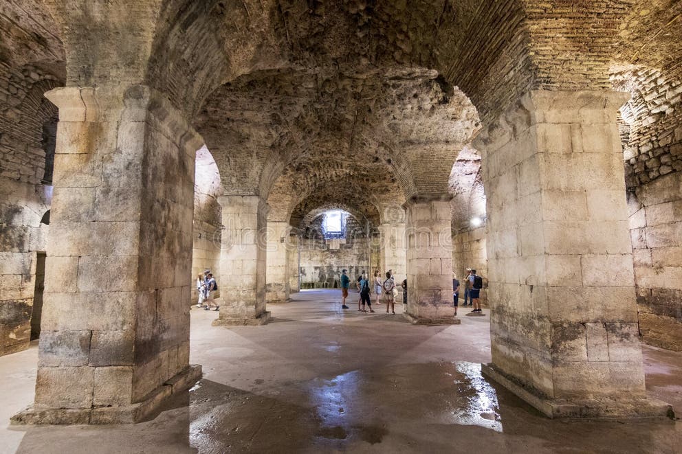 Historical Underground of Split in Croatia. Editorial Stock Photo ...