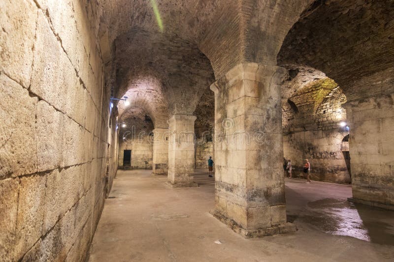 Historical Underground of Split in Croatia. Editorial Stock Image ...