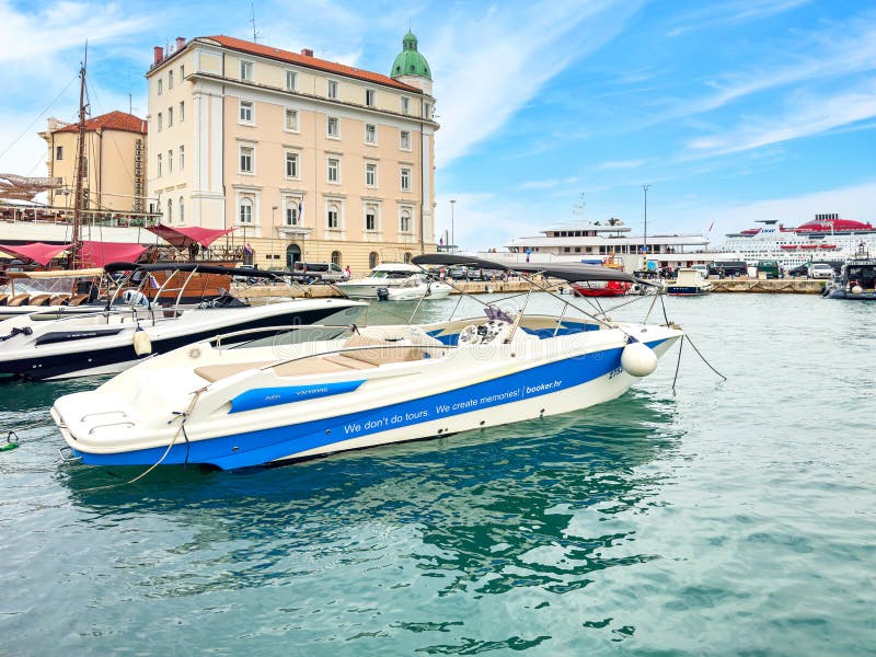 Ships in the Port of Split, Croatia. Editorial Image - Image of travel ...
