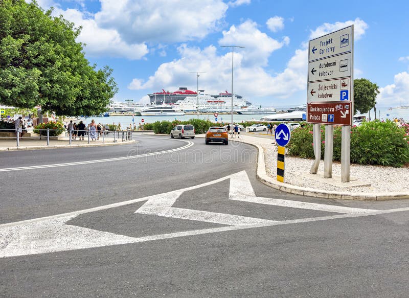 View of the Port of Split, Croatia. Editorial Image - Image of city ...