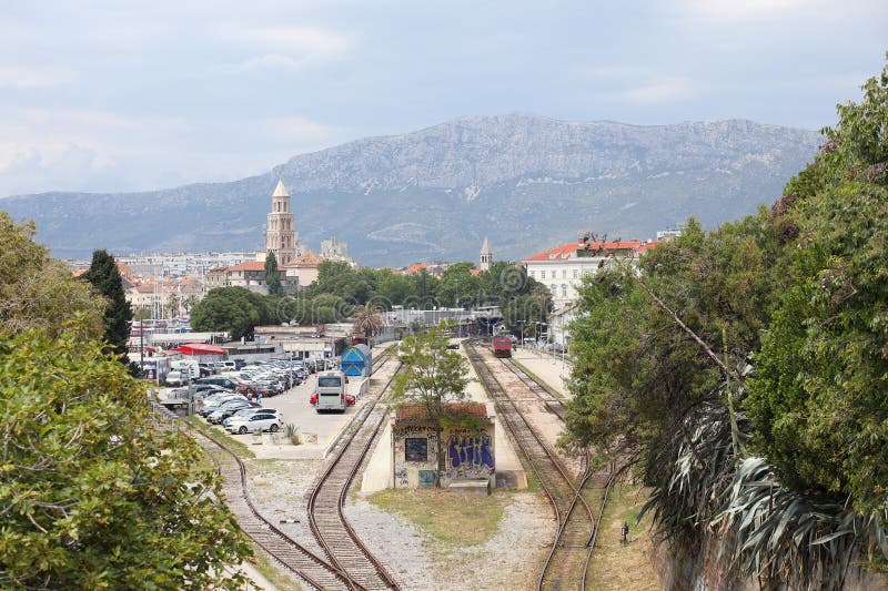 Railway Station in the City of Split Croatia Editorial Stock Photo ...