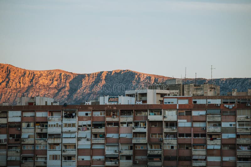 Split, Croatia - October 29, 2022: Beautiful Sunset Over the Hills in ...