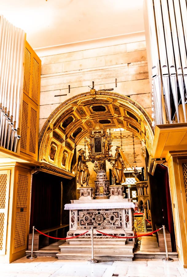 Interior of the Cathedral of Saint Domnius Editorial Stock Image ...