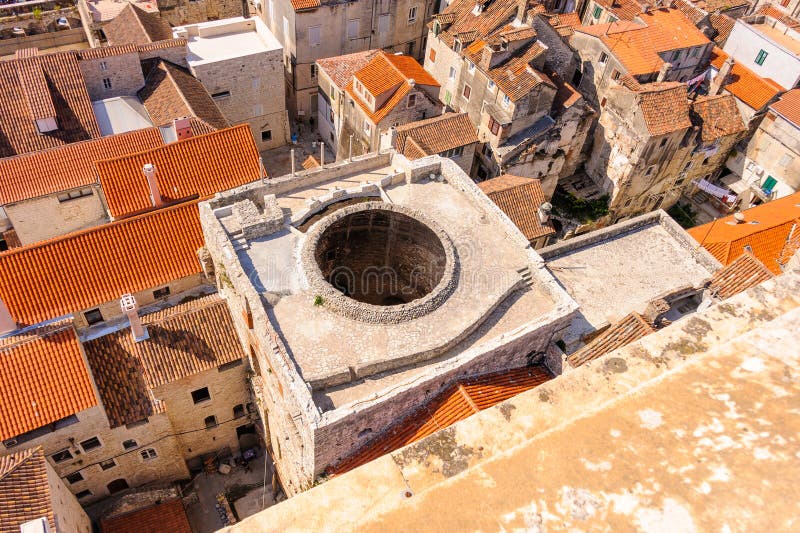 Split, Croatia Vestibule Aerial Stock Photo - Image of mediterranean ...