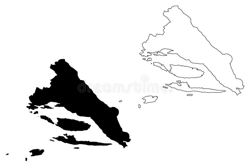Split-Dalmatia County Counties of Croatia, Republic of Croatia Map ...