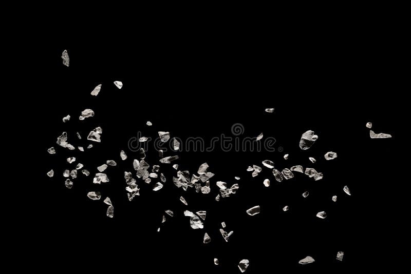 Rock Particles Splatter on Dark Background. Stock Photo - Image of ...