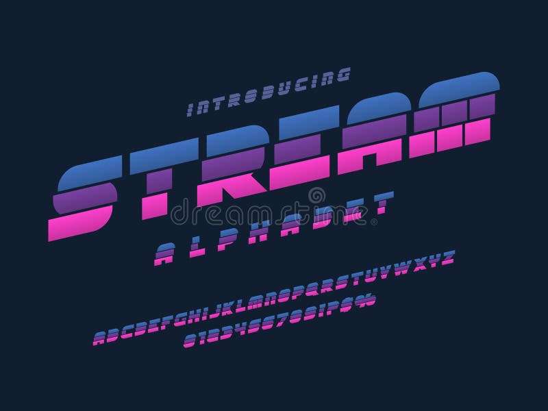 Split font stock illustration. Illustration of number - 254546819