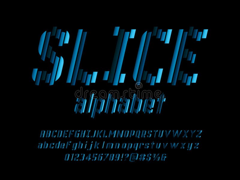 Split font stock vector. Illustration of graphic, poster - 166870047