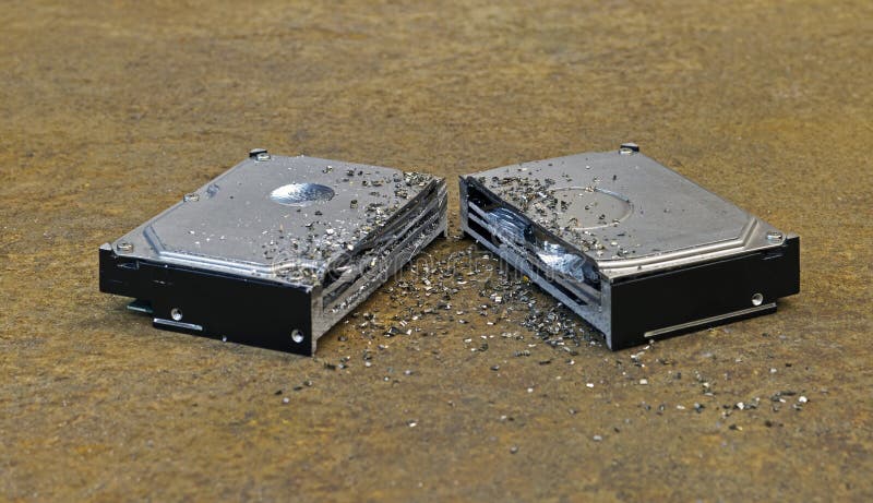 Hard Disk Drive with Yellow Data Stock Photo - Image of business ...