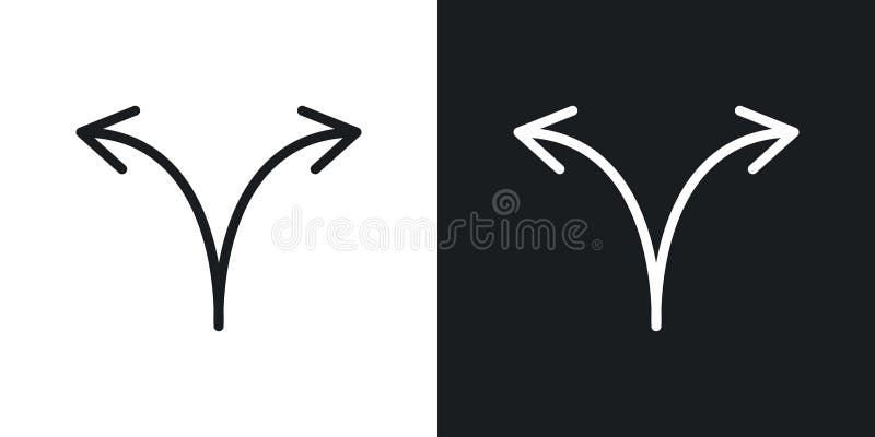 Split icon stock illustration. Illustration of path - 341335607