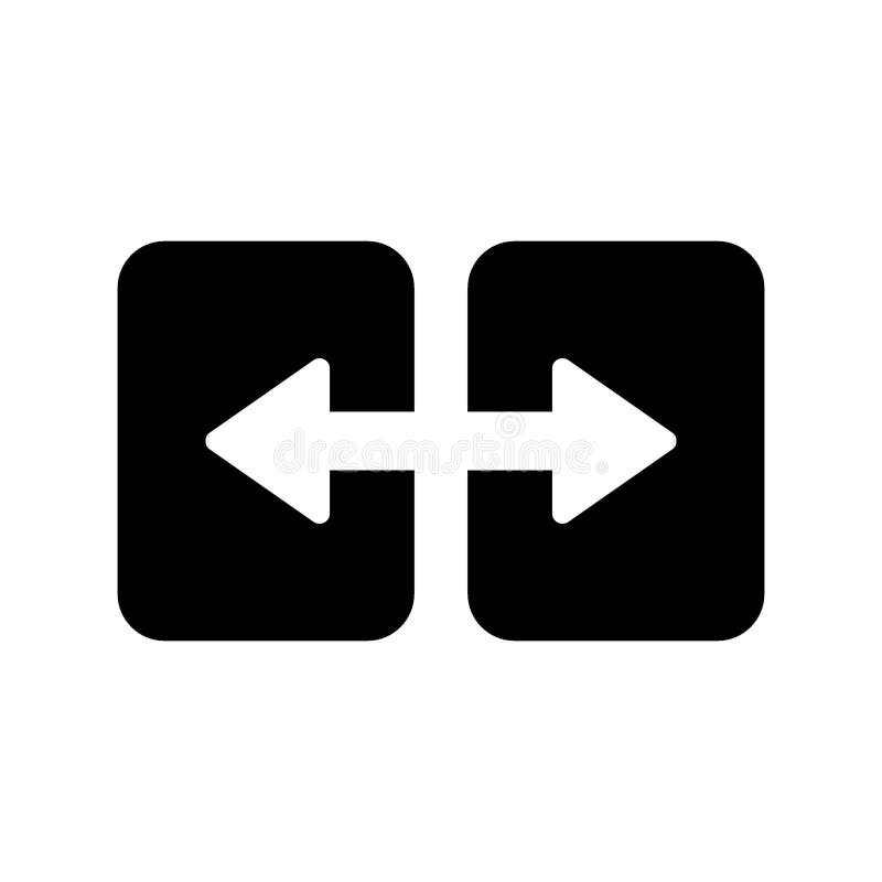 Split Icon Vector Symbol Design Illustration Stock Vector ...