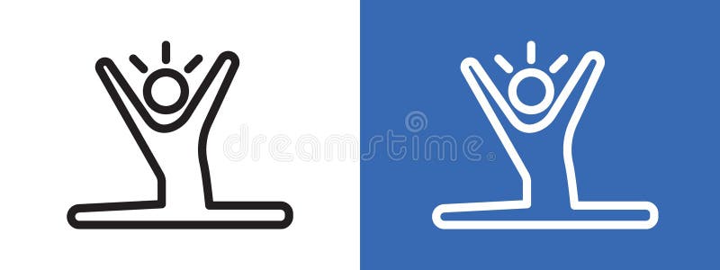 Split Legs Exercise Logo Sign Set Vector Outline Stock Vector ...