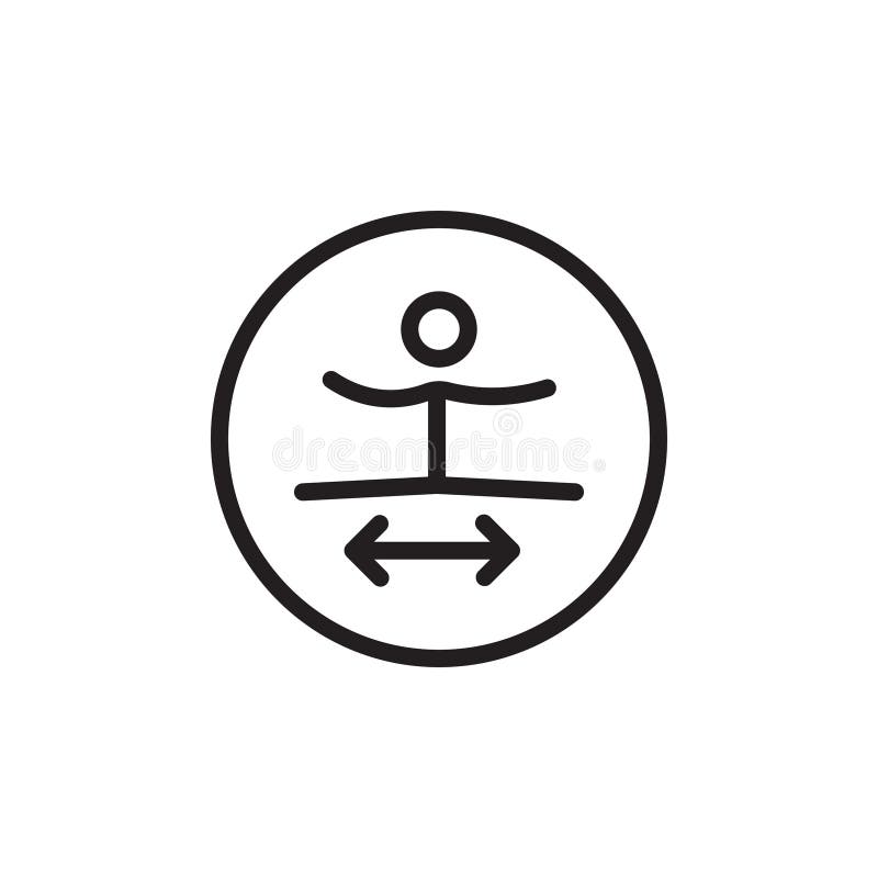 Split Legs Exercise Icon Outline Vector for Web Ui Stock Vector ...