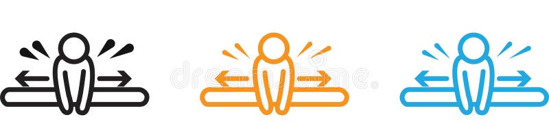 Split Legs Exercise Vector Logo Set Collection for Web App Ui Stock ...