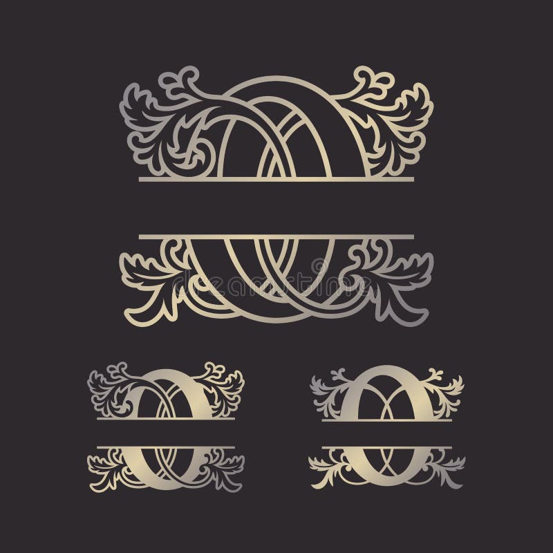 Split Letters. Split Monogram Font. Split Alphabet. Stock Vector ...