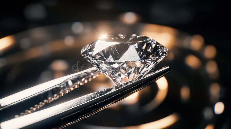 Split Lighting Highlights a Flawless Diamond with Intricate Micro ...