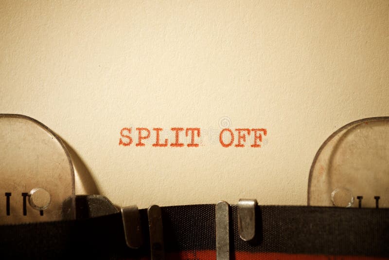 Split off phrase stock image. Image of cancelled, split - 319561701