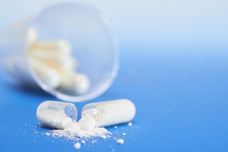 304 White Capsule Open Powder Stock Photos - Free & Royalty-Free Stock ...