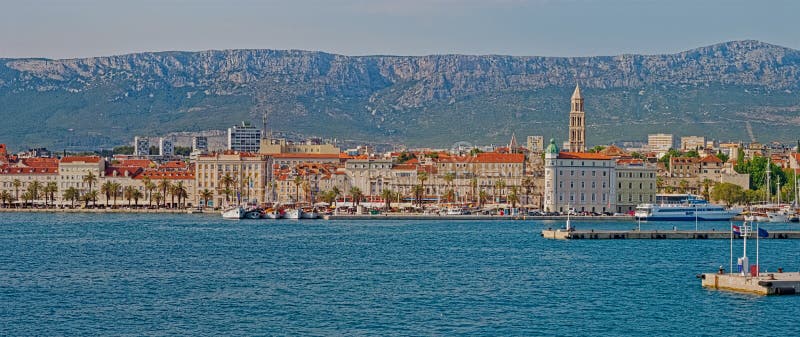 Split panoramic view editorial stock photo. Image of croatia - 110042788