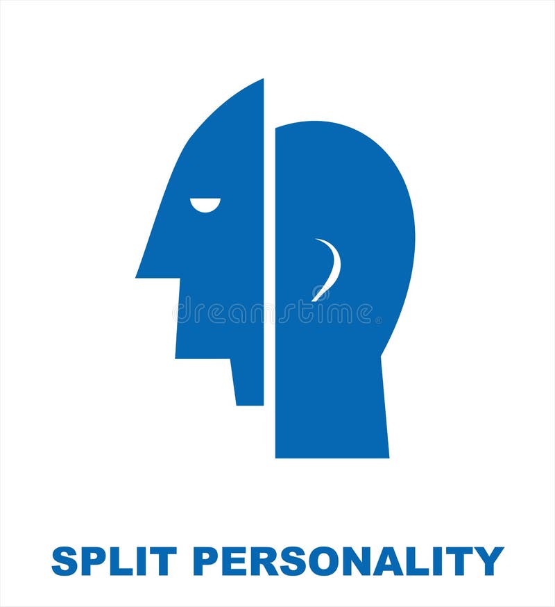 Split Personality, Mental Health Stock Vector - Illustration of ...