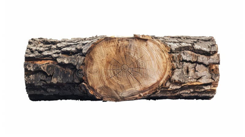 A Split Piece of Wood, Ready for Use or Further Processing Stock Image ...