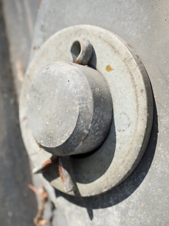 Split Pin Securing Axe or Bolt in Bridge Swing Anchor Stock Image ...